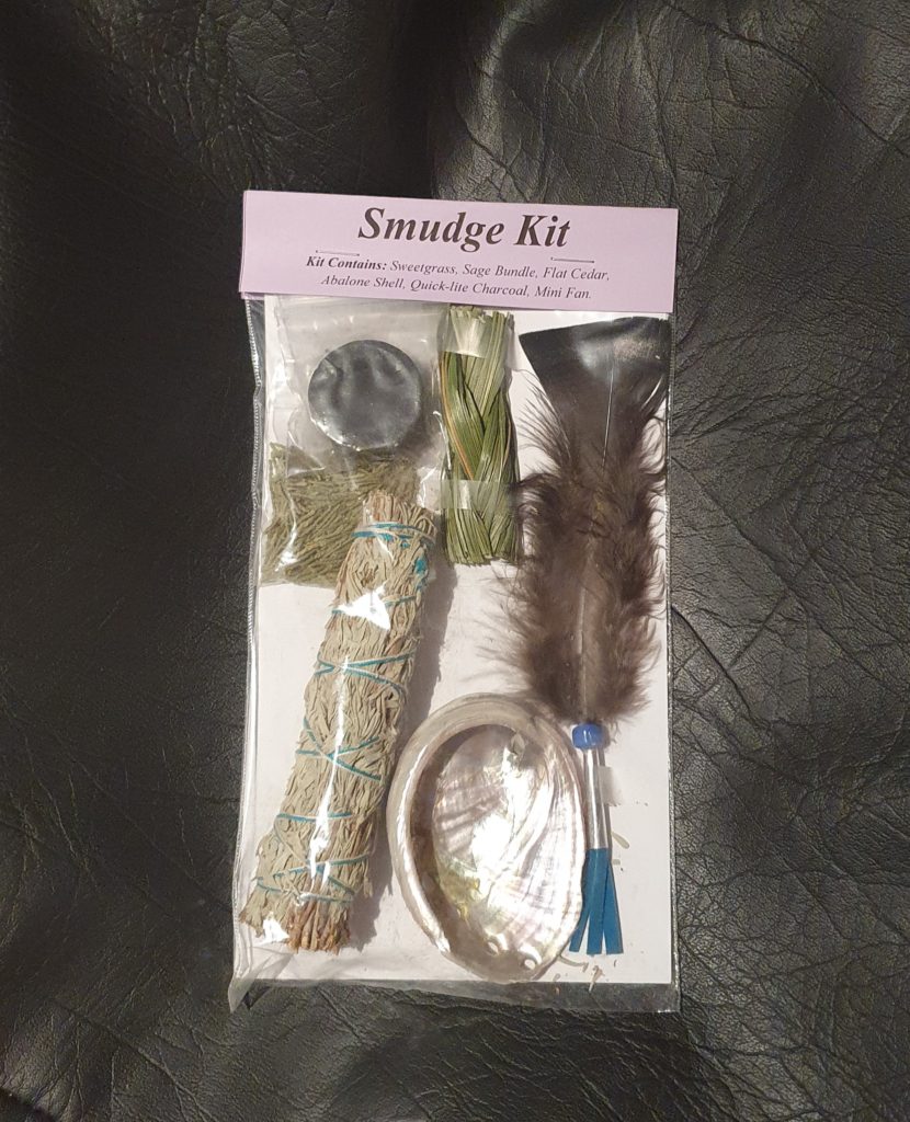 Smudge Kit include Mini Abalone Shell - MystikalZen